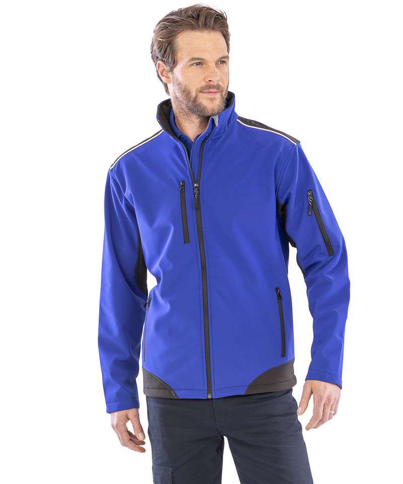 Ripstop softshell workwear jacket | R124A | Design and Stitch